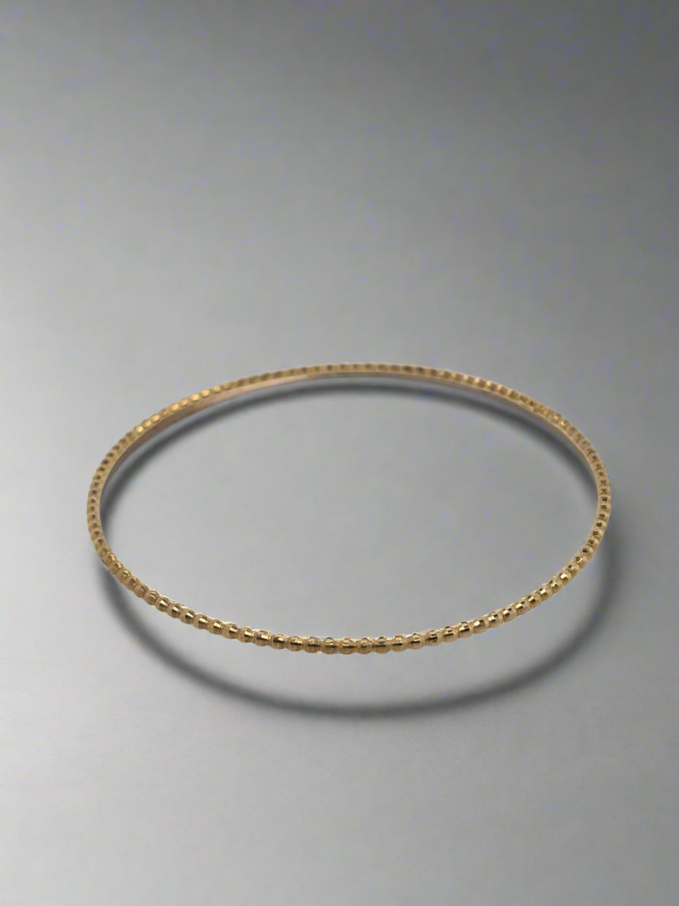 9CT YELLOW GOLD BEAD BANGLE – ALDO Jewellers